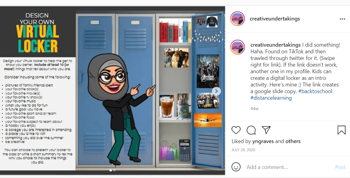 Teachers Are Creating Their Virtual Bitmoji Locker!