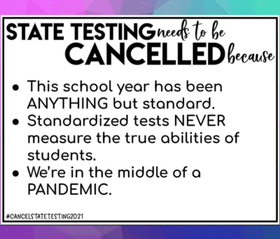 Teachers Have Launched a Campaign to Cancel State Testing in 2021