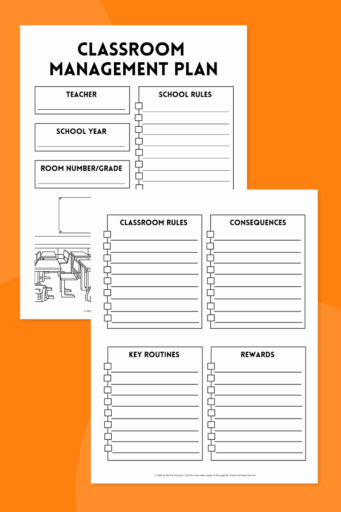 Classroom Management Plan Printable Bundle