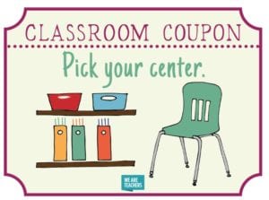 Printable Classroom Coupons Your Students Will Love