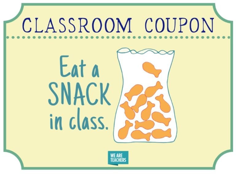 Printable Classroom Coupons Your Students Will Love