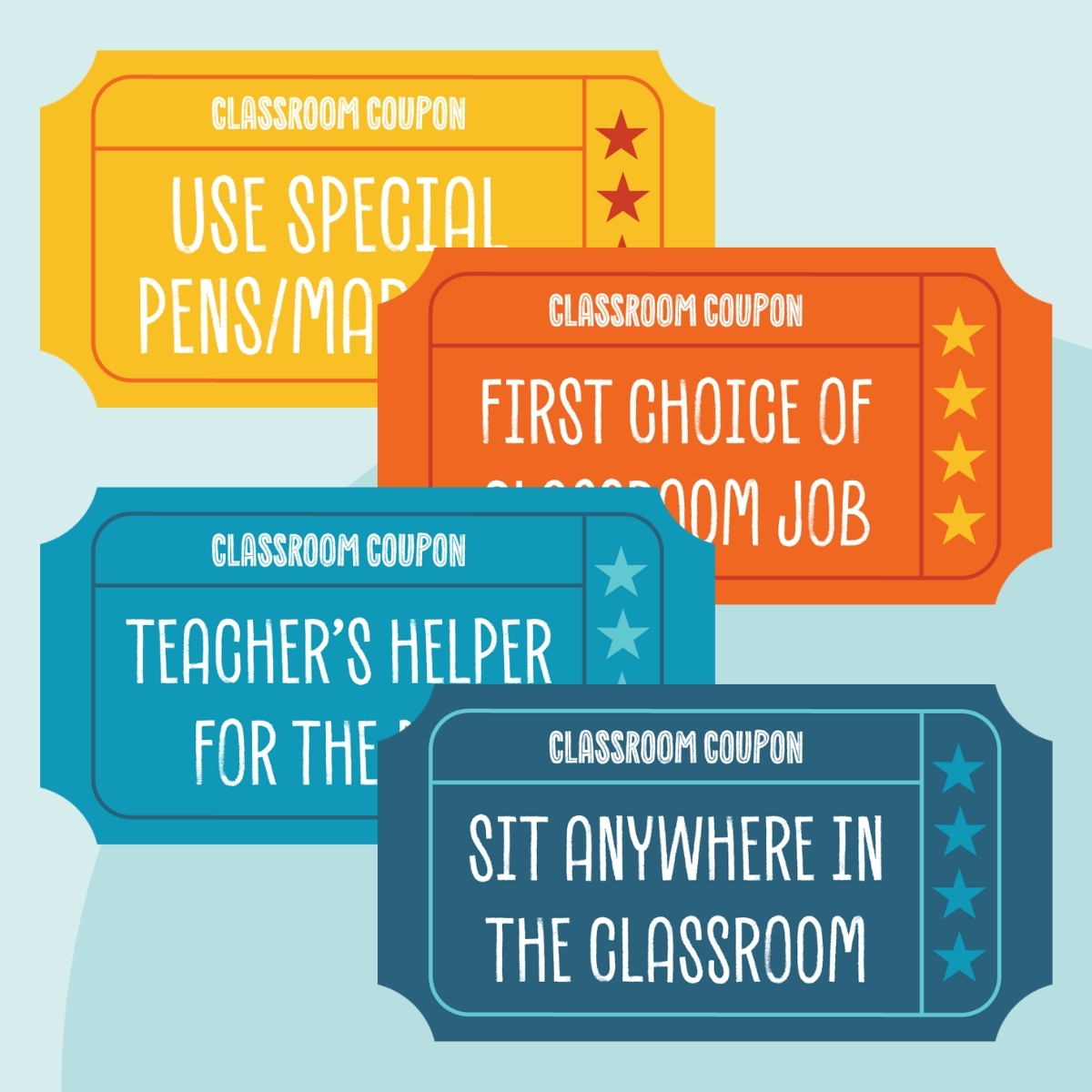 25 Printable Classroom Coupons Students Will Love