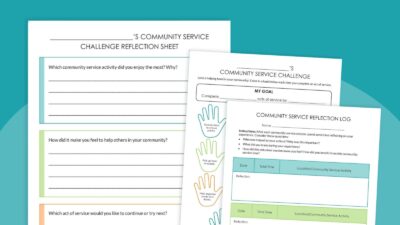 Free Printable Community Service Log Bundle