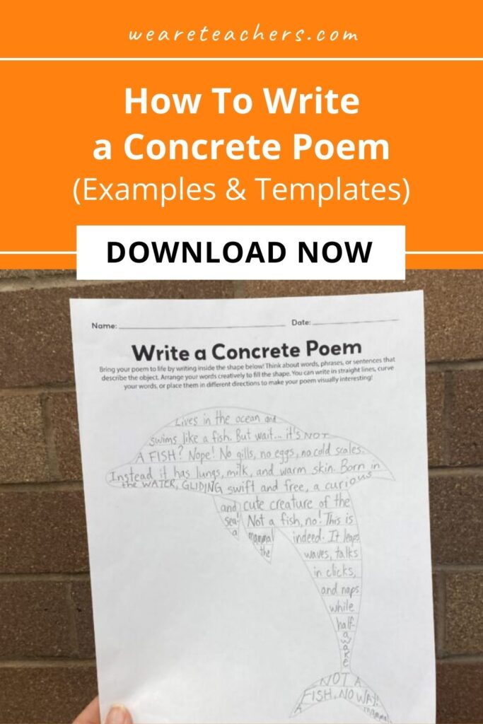 How To Write Concrete Poems: Examples and Templates - Jelettay.com