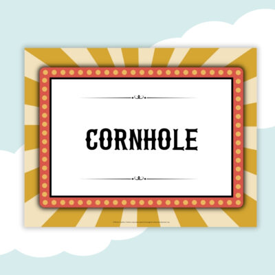 Free Printable Carnival Station Signs for Your Next Event