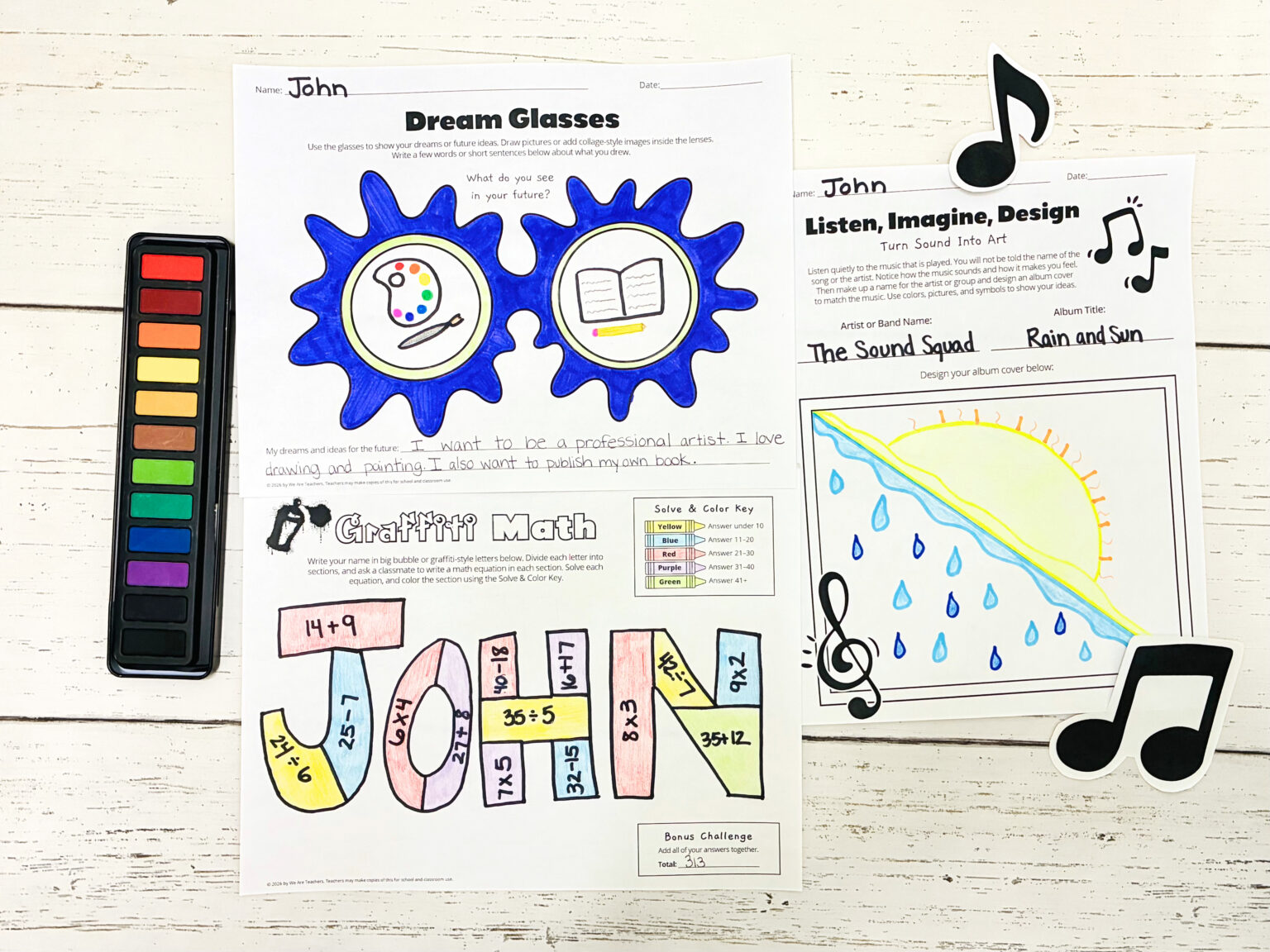 Free Printable Creativity Worksheets for Kids