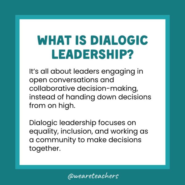 Dialogic Leadership Actually Improves School Communities