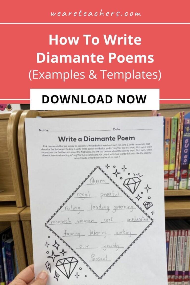 How To Write a Diamante Poem: Examples and Templates