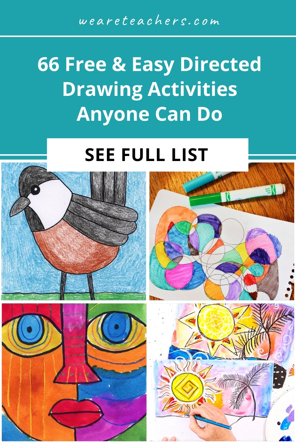 66 Free Directed Drawing Activities for Kids - We Are Teachers