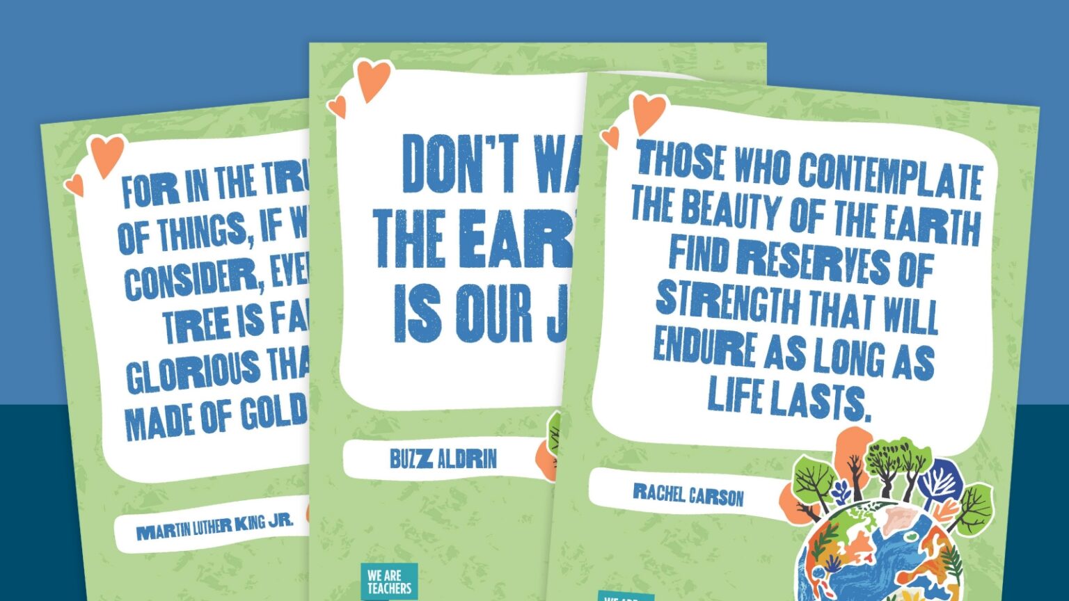 Free Printable Earth Day Poster Bundle