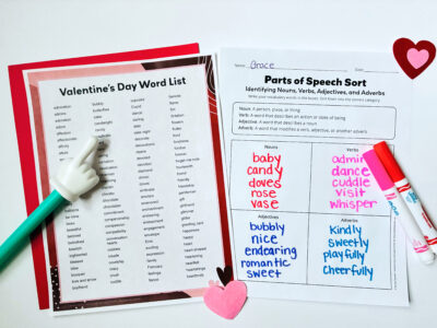 200 Valentine's Day Words for Writing and More (Free Printables)