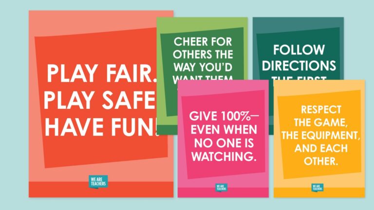 Free Gym Rules Posters - We Are Teachers