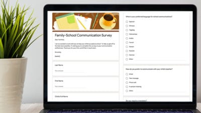 Get This FREE Family-School Communication Survey for ELL Families
