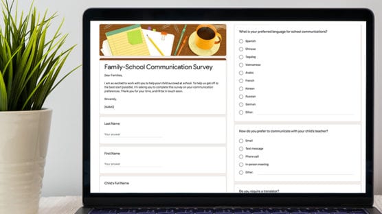 Get This FREE Family-School Communication Survey for ELL Families