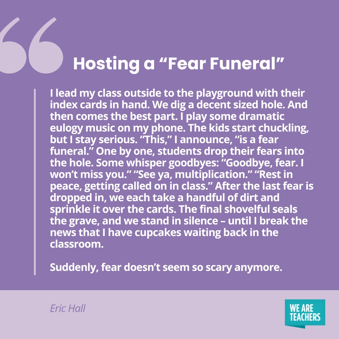 Fear Funeral: My Favorite Classroom Hack - Asha Modern School