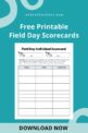 Free Printable Field Day Scorecards