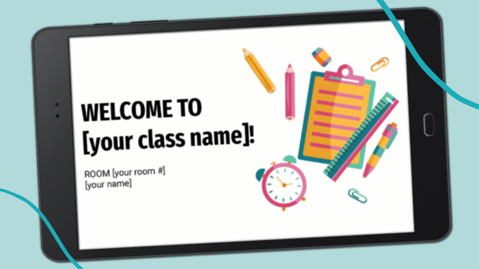 First-Day-of-School Google Slides - Editable Template