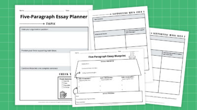 Five-Paragraph Essay Graphic Organizer (Free Worksheets)