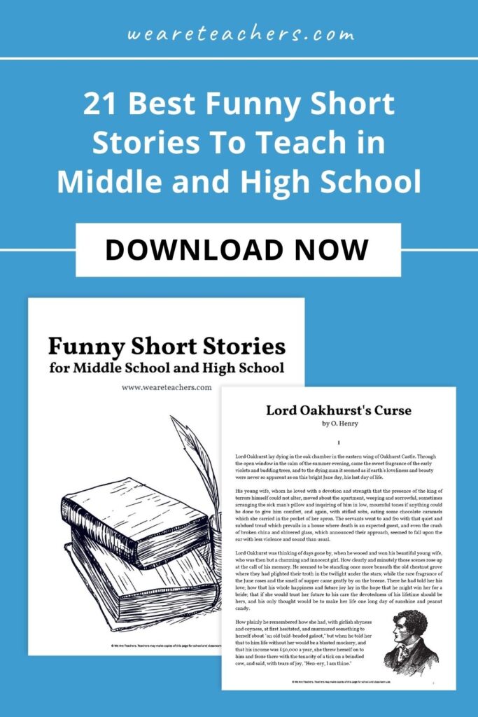 21 Best Funny Short Stories To Teach in Middle and High School