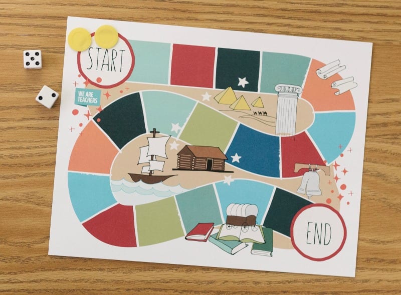 Printable Game Boards to Turn Classroom Curriculum Review into Fun