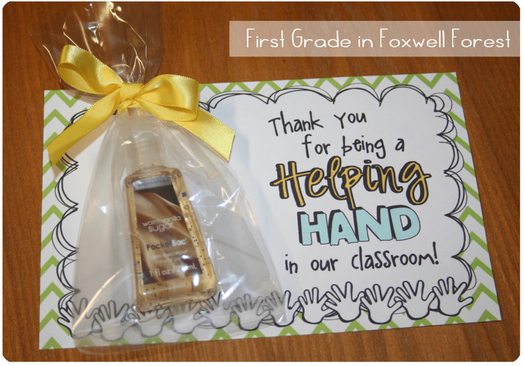 Classroom Volunteer Appreciation Gifts - 12 Ways to Thank Volunteers