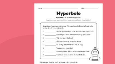 Figurative Language Worksheets