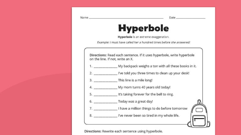 Figurative Language Worksheets