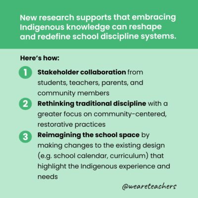 Embracing Indigenous Knowledge Transforms Student Discipline