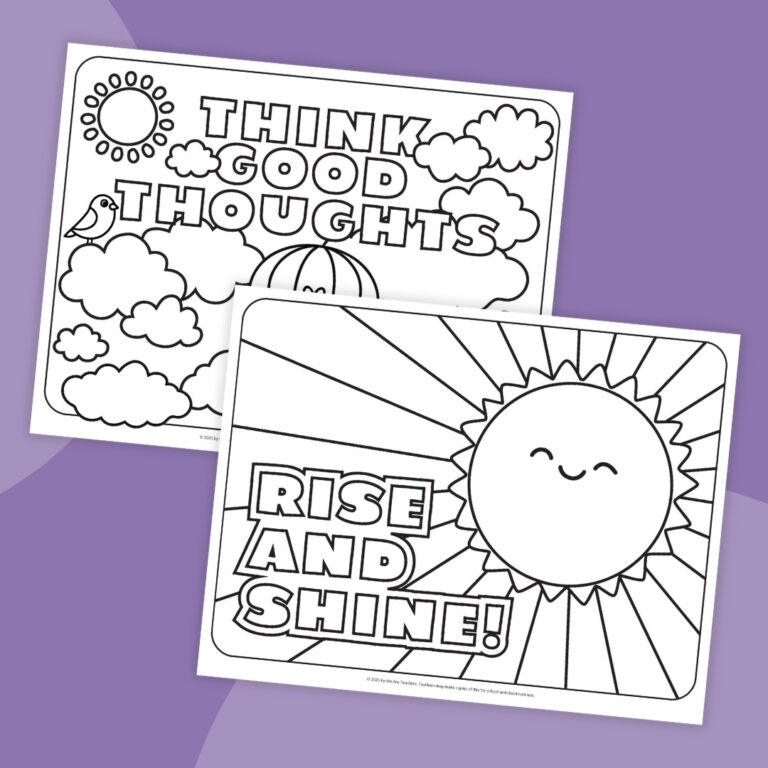 Inspirational Coloring Pages (Free Bundle)