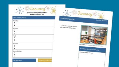 Free Editable Newsletter Template Bundle for Your Classroom