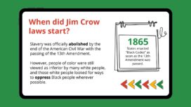 Jim Crow Laws: Facts, Videos, and Free Google Slides for Kids