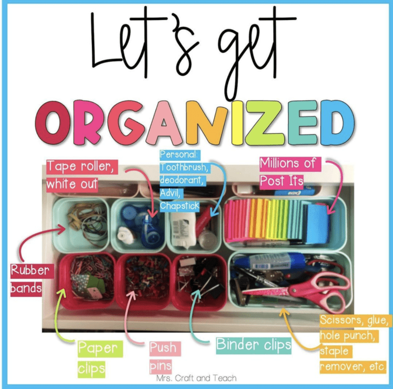 Calm the Clutter with Teacher Desk Organization Tips - We Are Teachers