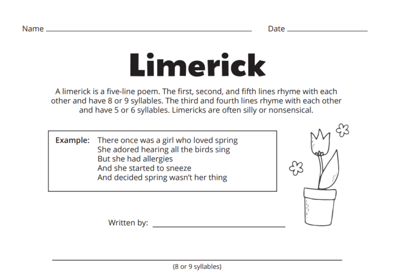 40 Silly and Fun Limericks for Kids - June 2026