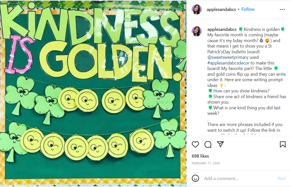 March Bulletin Board Ideas - St. Patrick's Day, Pi Day, Women's History