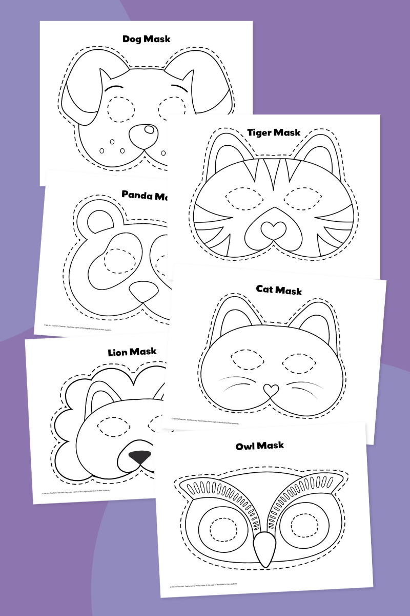 Free Printable Mask Templates for Characters, Animals, and More ...
