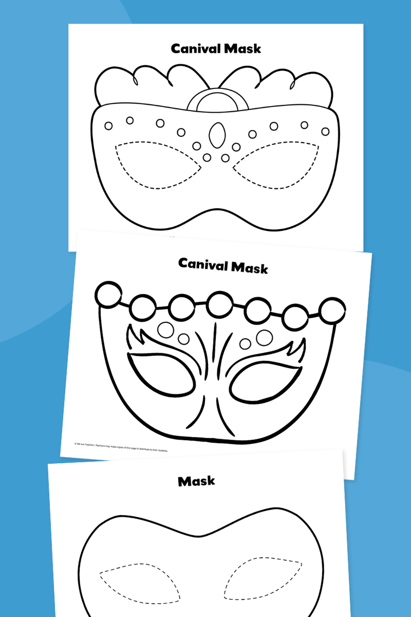 Free Printable Mask Templates for Characters, Animals, and More