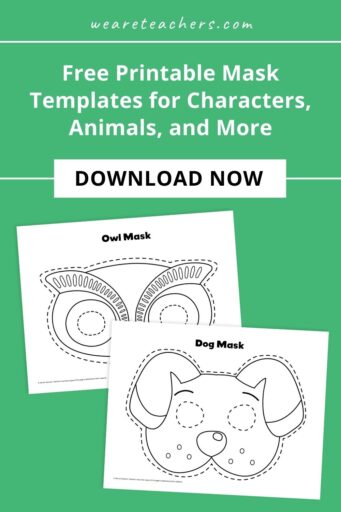 Free Printable Mask Templates for Characters, Animals, and More
