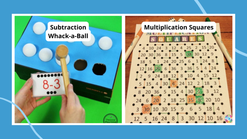 51 Easy Math Facts Games and Activities