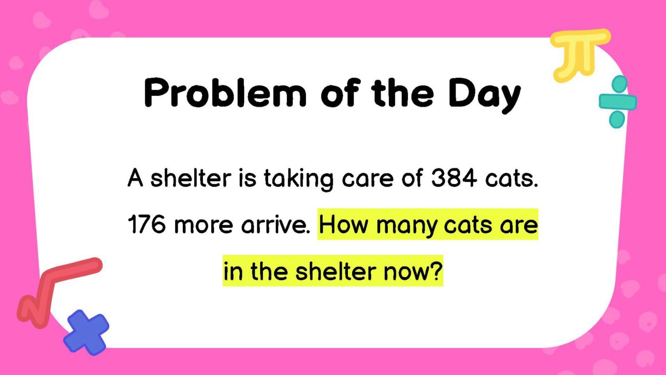 50 Third Grade Math Word Problems of the Day