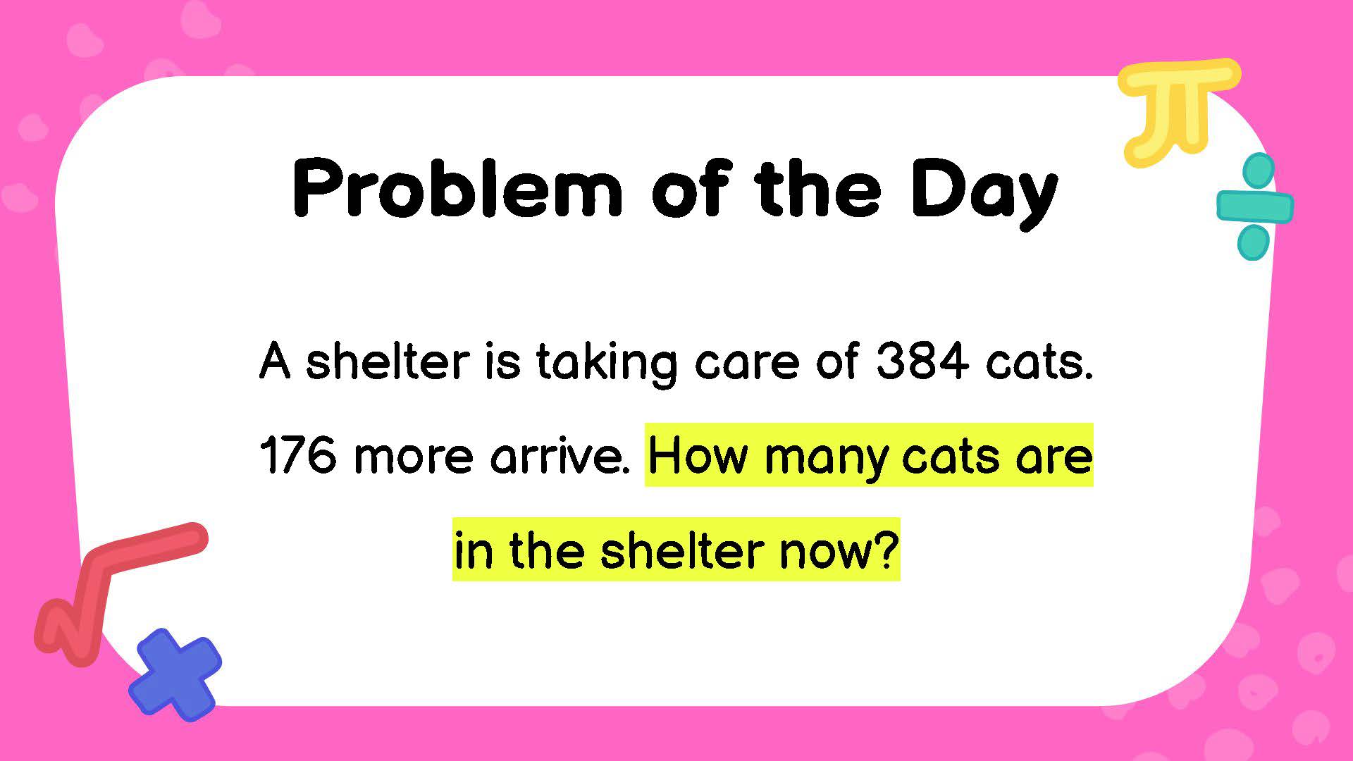 50 Third Grade Math Word Problems of the Day