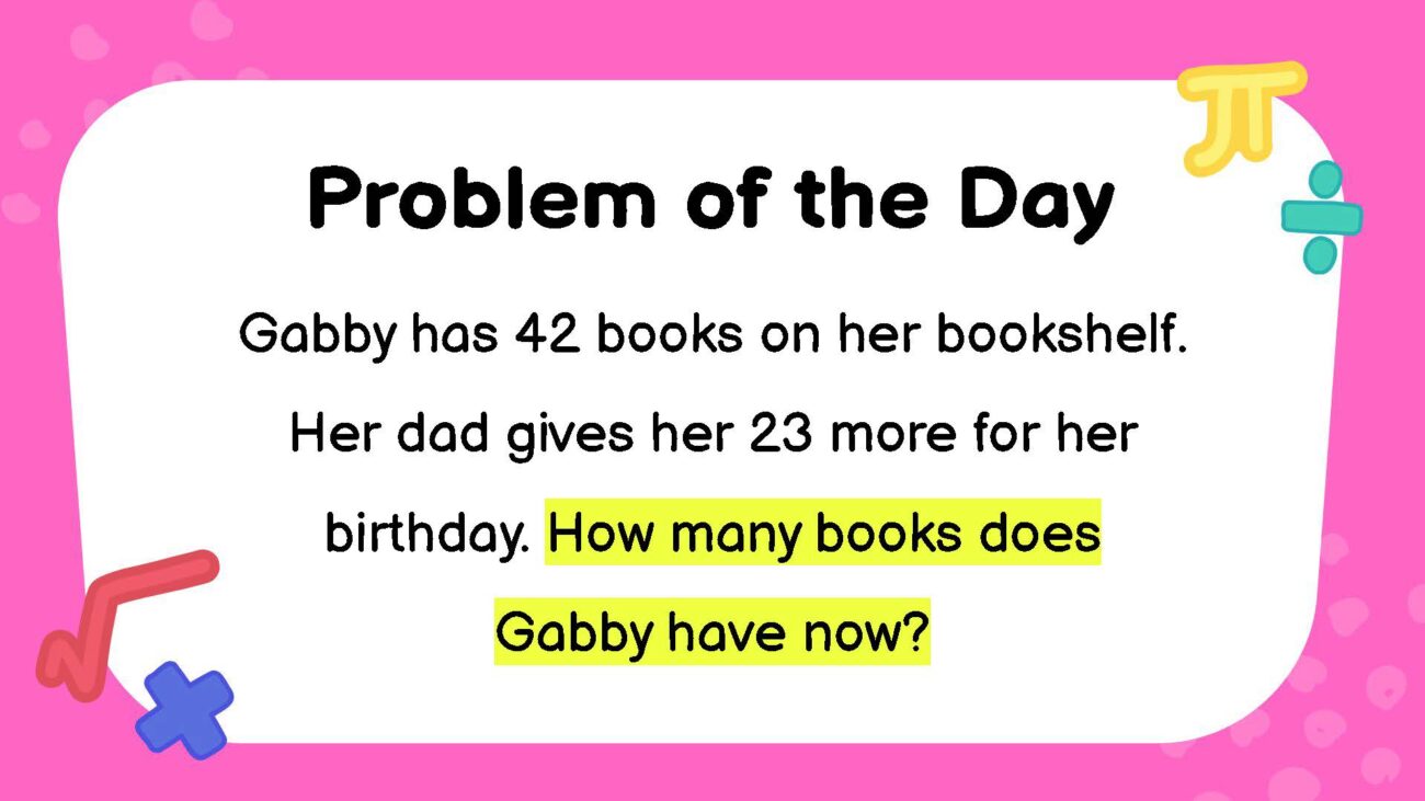 50 Third Grade Math Word Problems of the Day