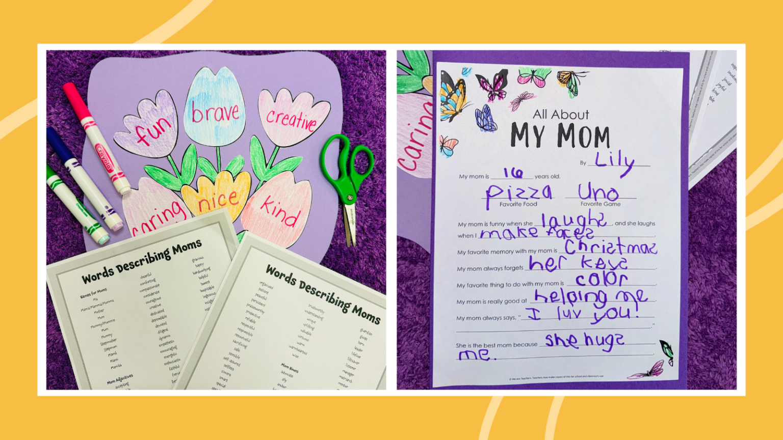130+ Words About Moms (Free Printable List)