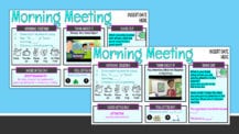 10 Interactive Morning Meeting Google Slides for January