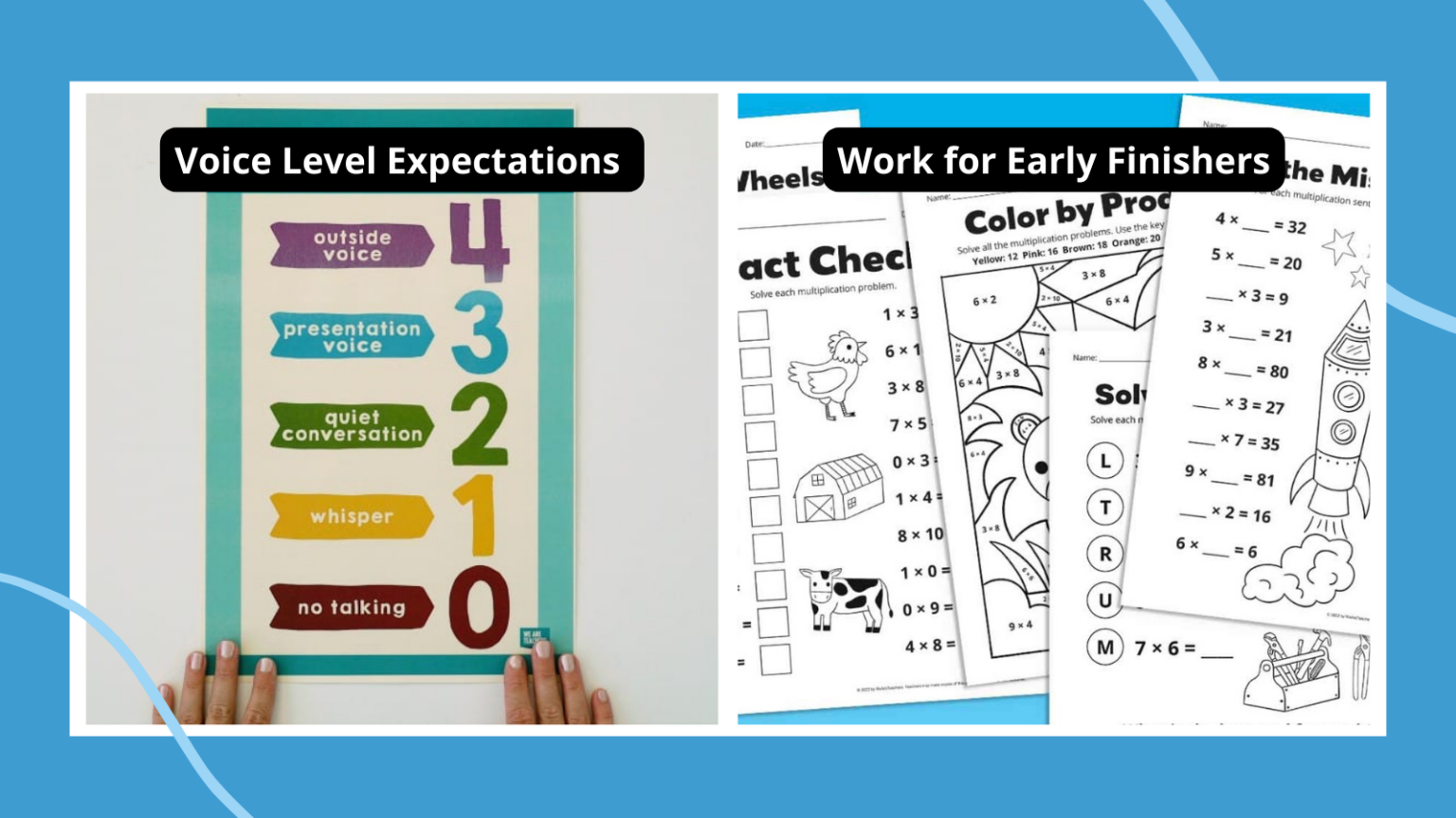 Free Printable Voice Levels Poster for a Quieter Classroom