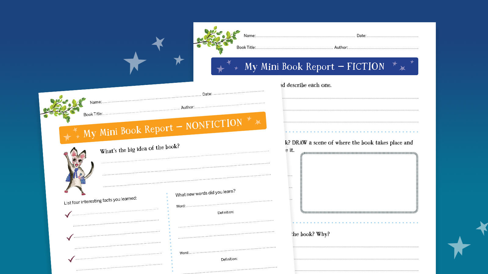 Free Book Report Templates: Printable for Grades 3-5 - We Are Teachers