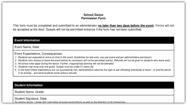 Free Printable Field Trip Permission Slip Templates (Editable!)
