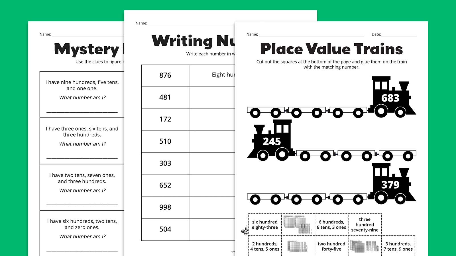Place Value Worksheets: Get Our Free Bundle of 15