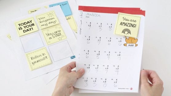 Free Templates for Positive Encouragement Post-its