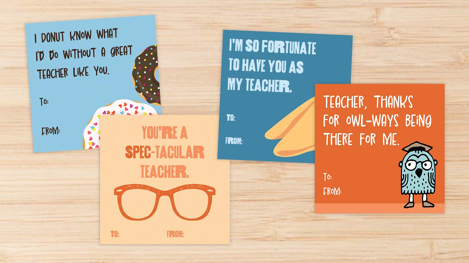 19 Free Printable Teacher Thank-You Cards