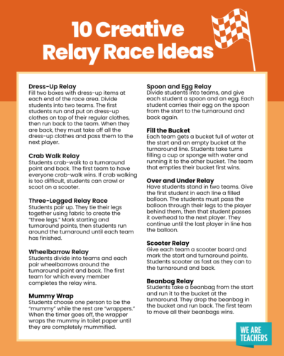 37 Creative Relay Race Ideas To Try